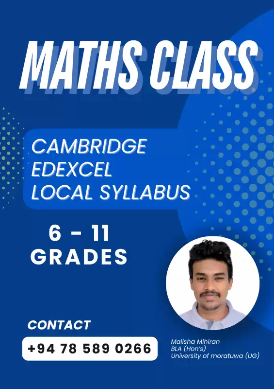 Cambridge Edexcel Local Maths Classes | Mathematics (O/L (Grade 6-11 ...