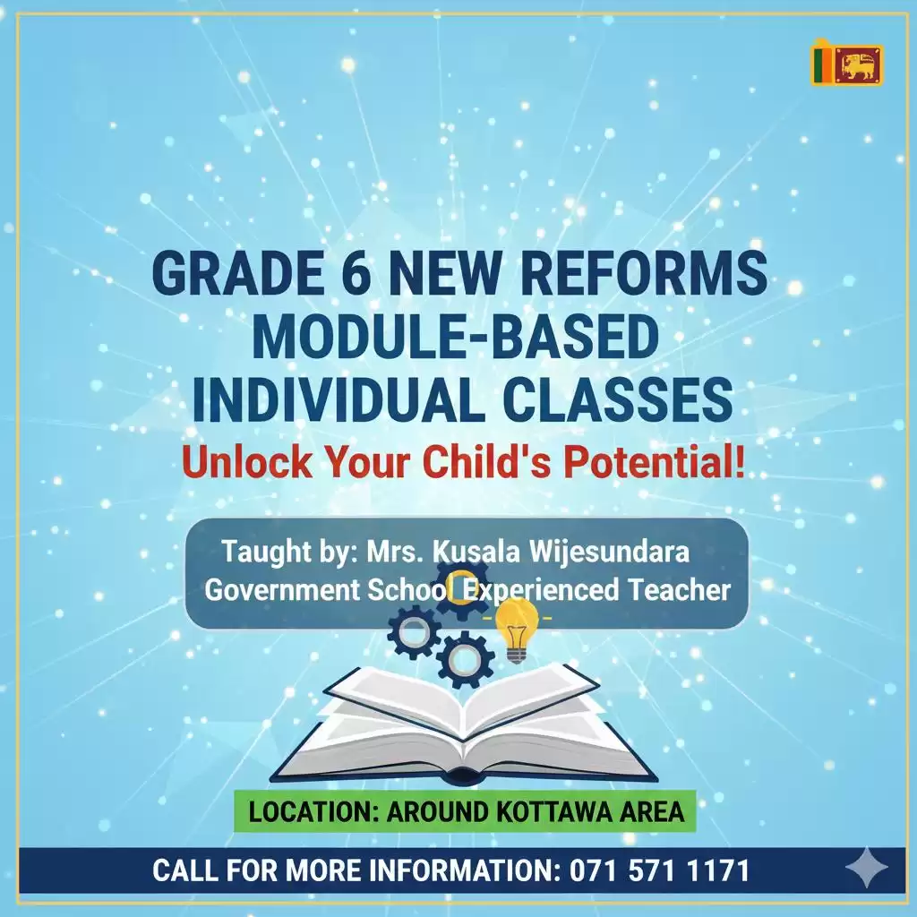 Grade 6 New Reforms Module -Based Individual Classes | English (O/L ...