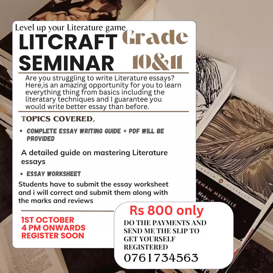 Literature essay writing guidance | English Literature (O/L (Grade 6-11 ...