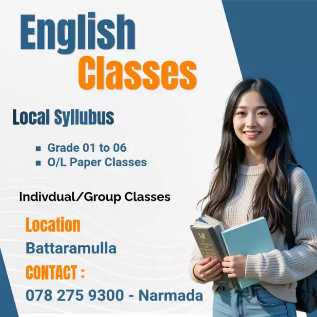 English Classes | English (O/L (Grade 6-11)) | Colombo
