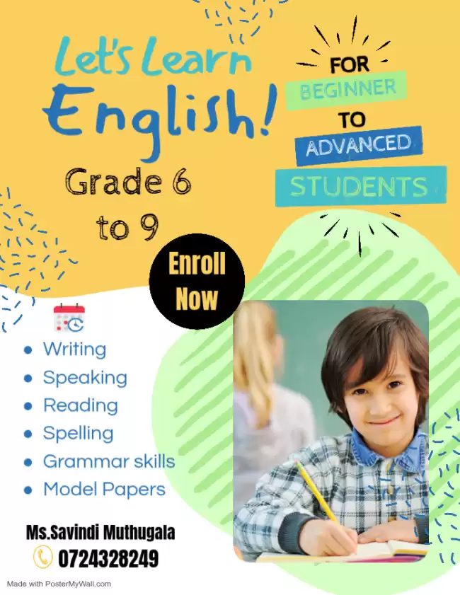 ENGLISH LANGUAGE Grade 6 to 9 | English (O/L (Grade 6-11)) | ONLINE