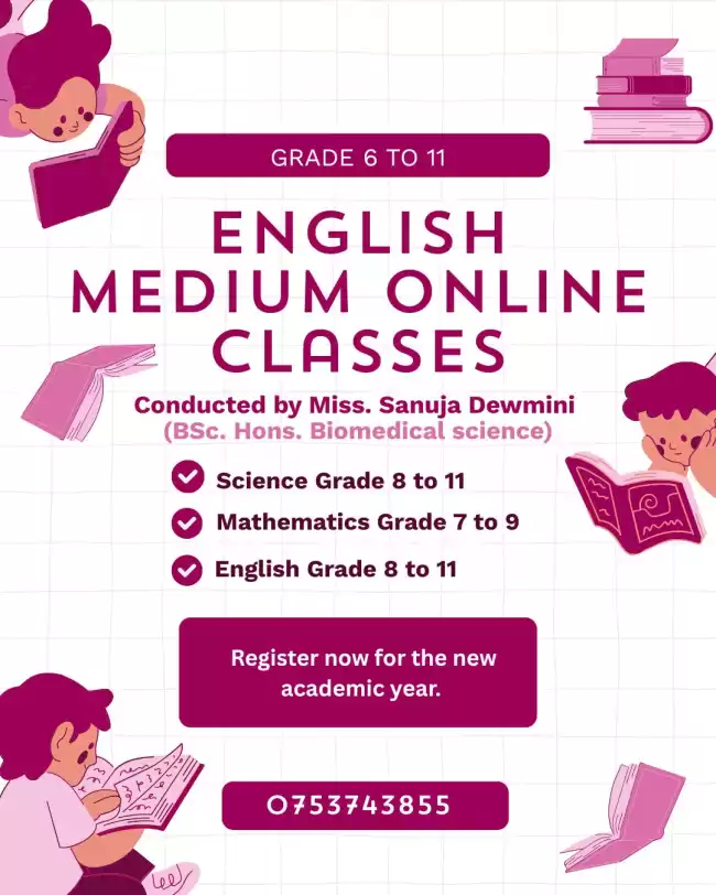 ENGLISH MEDIUM SCIENCE CLASSES FOR GRADE 8 TO 11 | Science (O/L (Grade ...