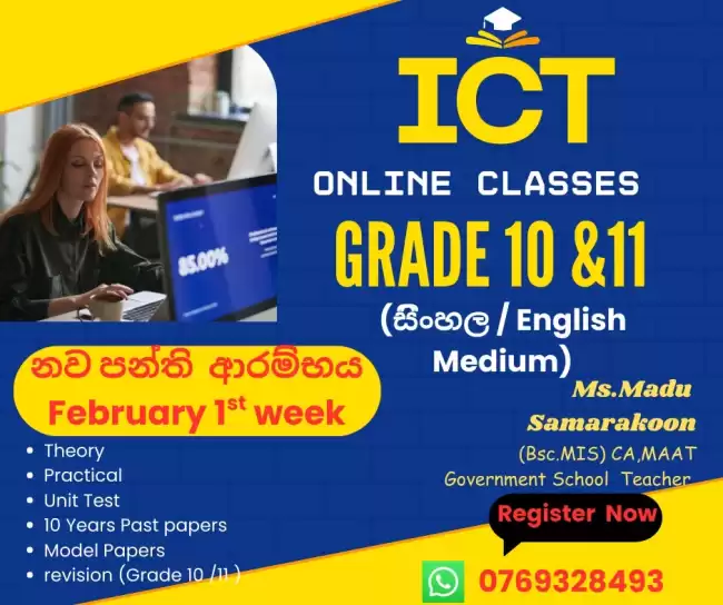 ICT classes- Grade 10&11 (Sinhala and English medium) Conducted By ...