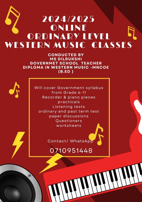 ORDINARY LEVEL WESTERN MUSIC THEORY PRACTICAL CLASSES Western Music