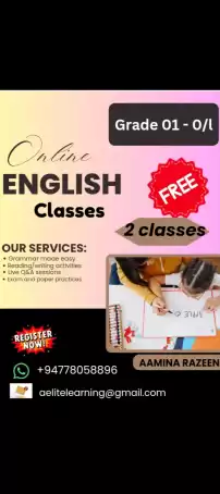 Online English Classes (physical available as well) | English (O/L ...